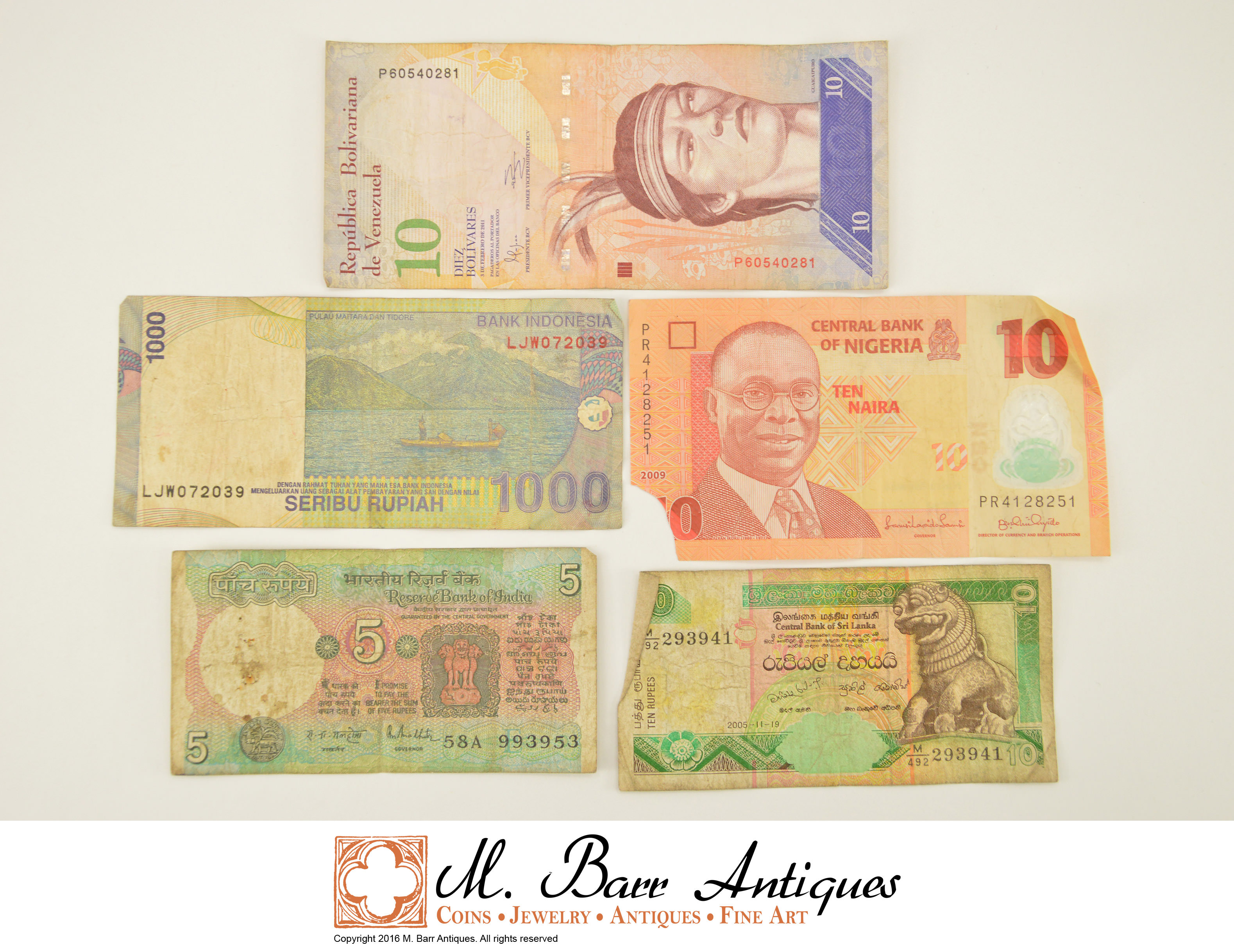 WORLD Currency - Collectible International Bank Notes | Property Room