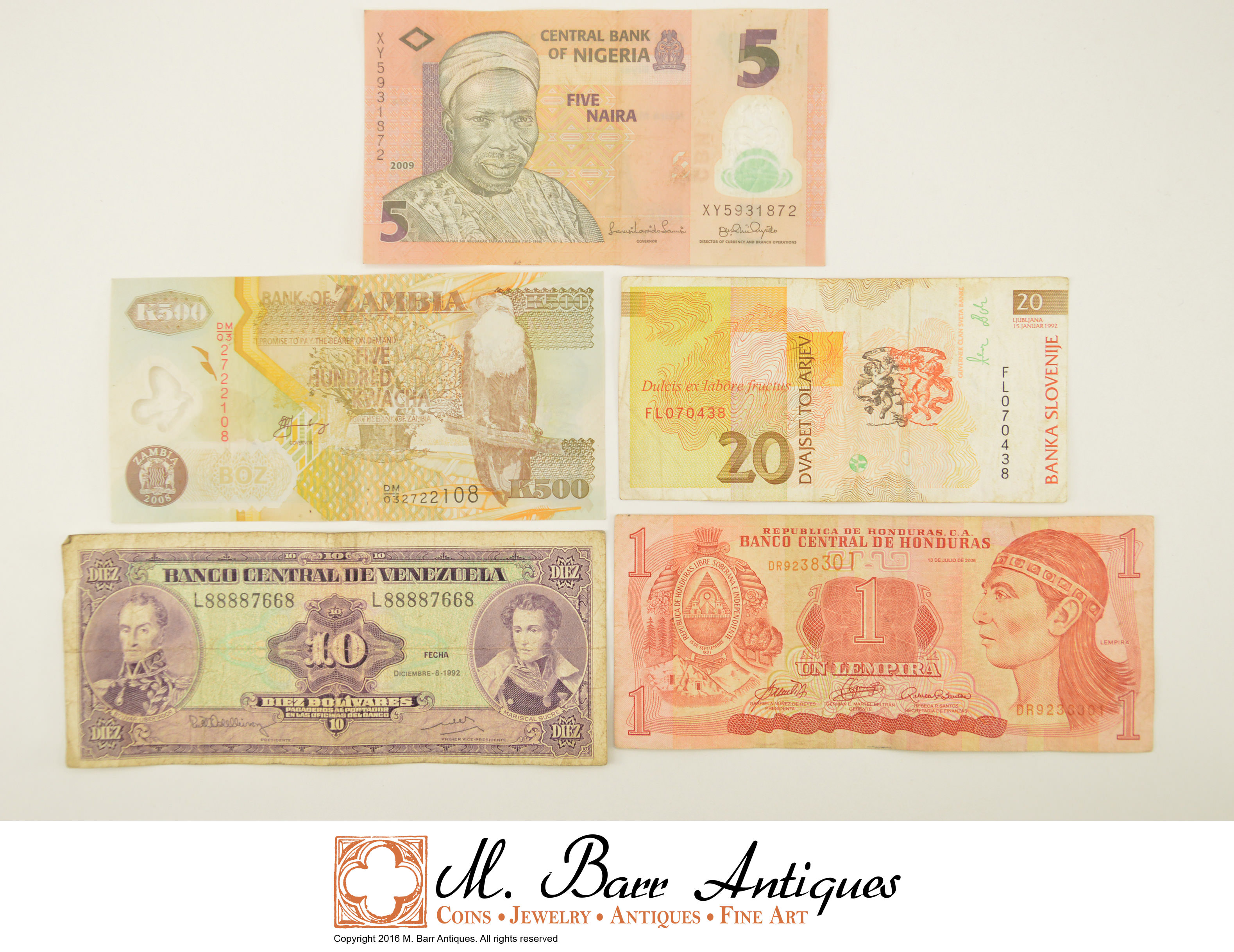 WORLD Currency - Collectible International Bank Notes | Property Room