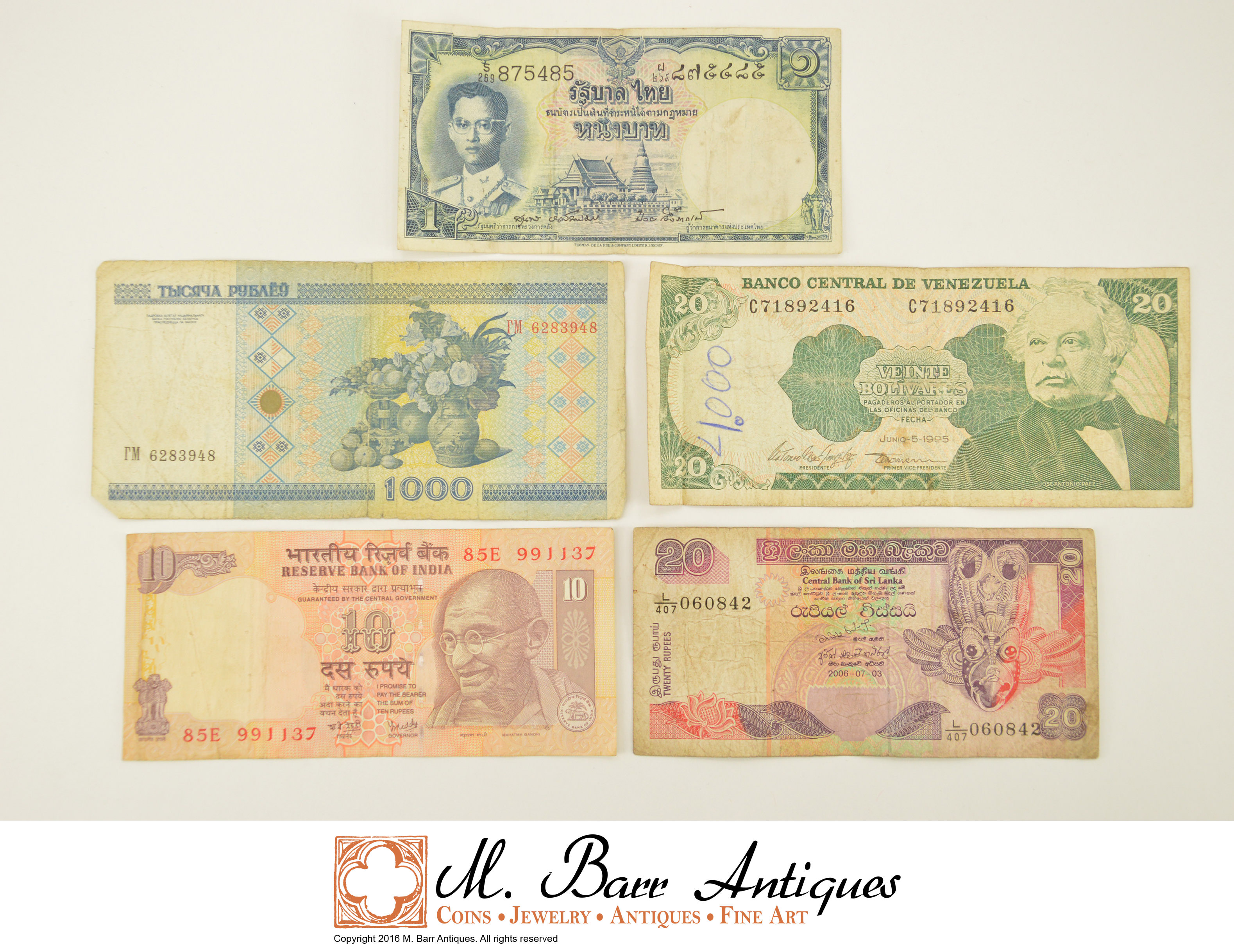WORLD Currency - Collectible International Bank Notes | Property Room