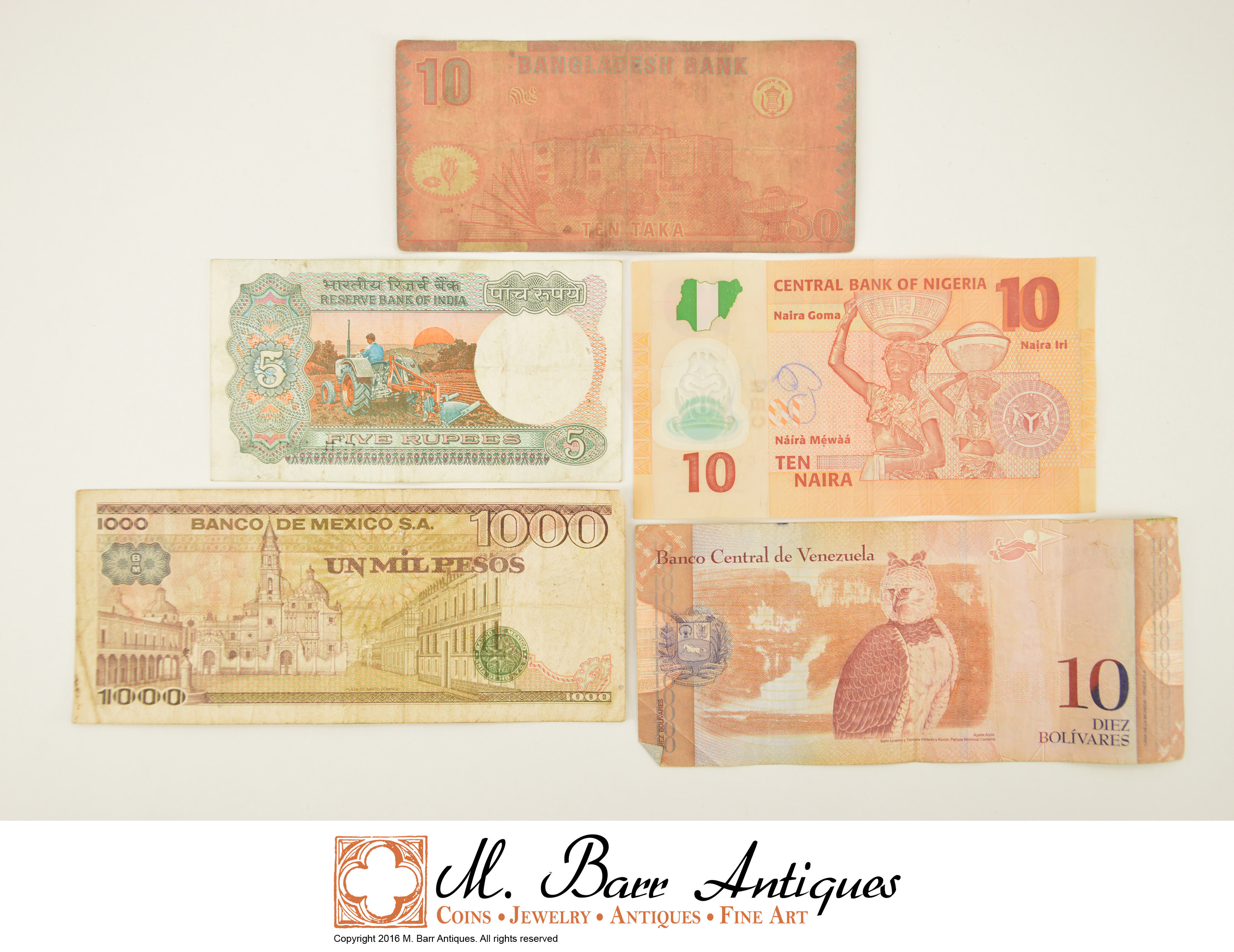 WORLD Currency - Collectible International Bank Notes | Property Room