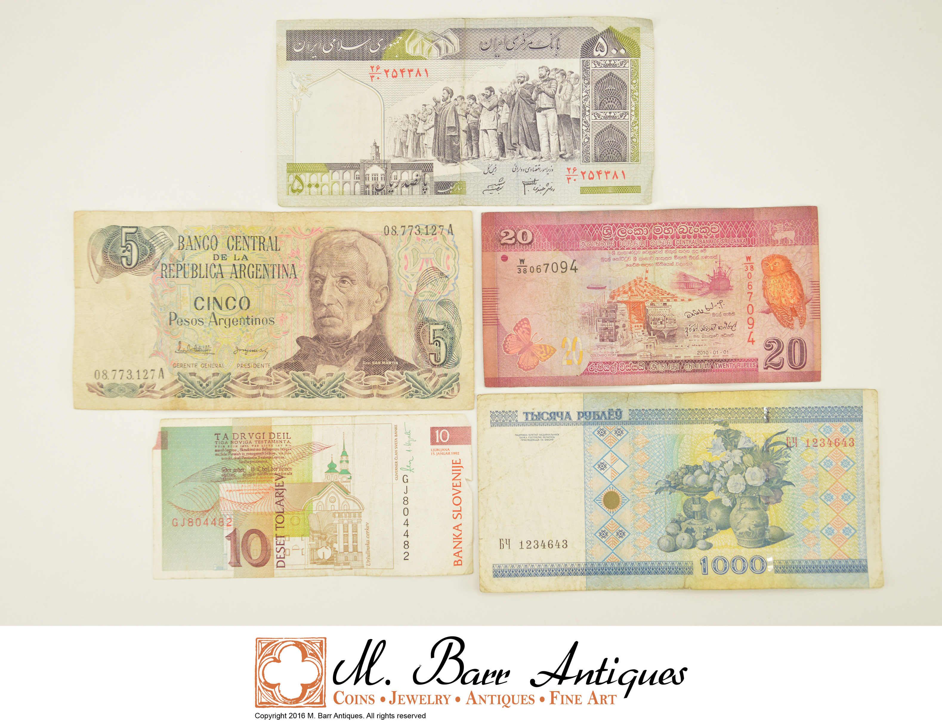 WORLD Currency - Collectible International Bank Notes | Property Room