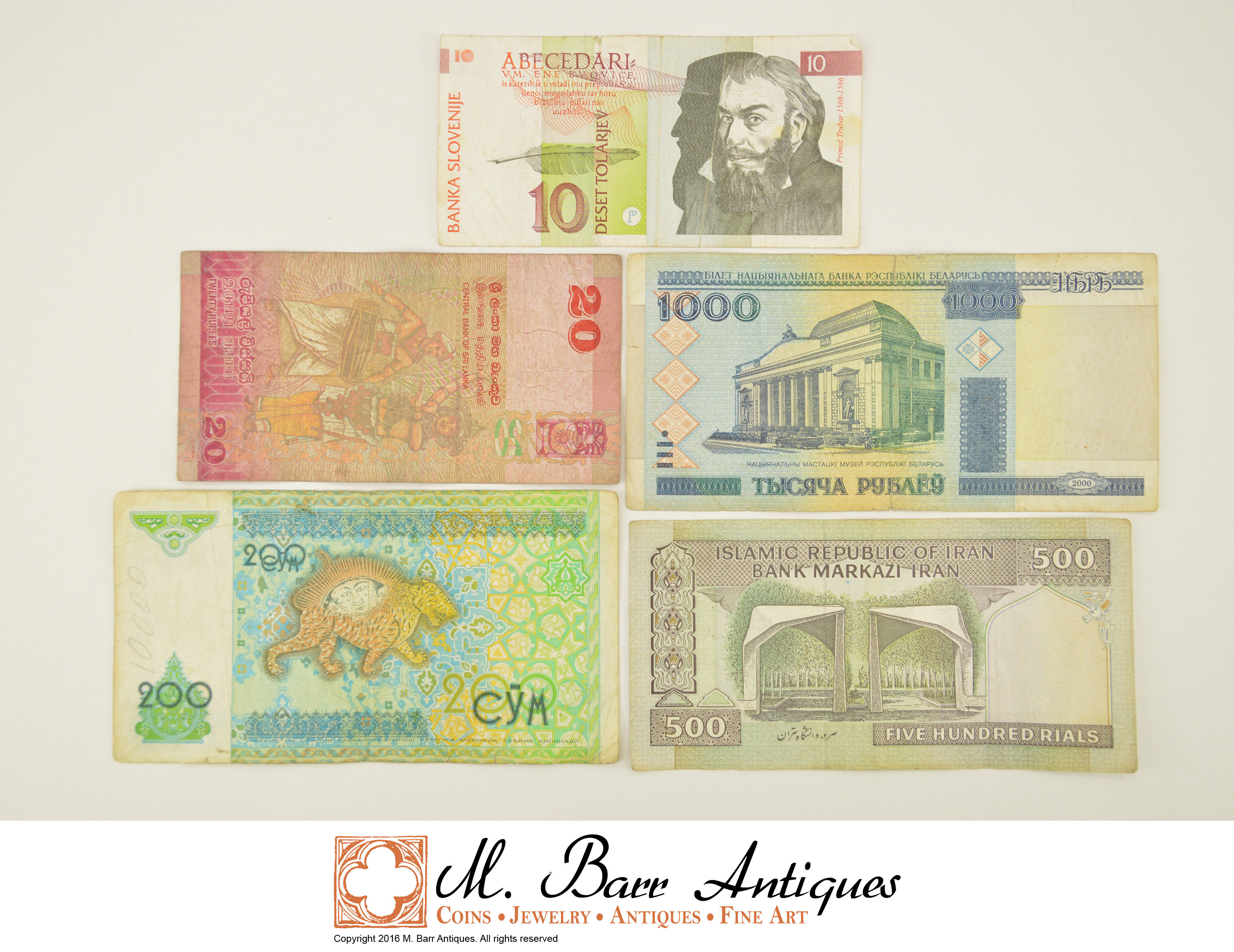 WORLD Currency - Collectible International Bank Notes | Property Room