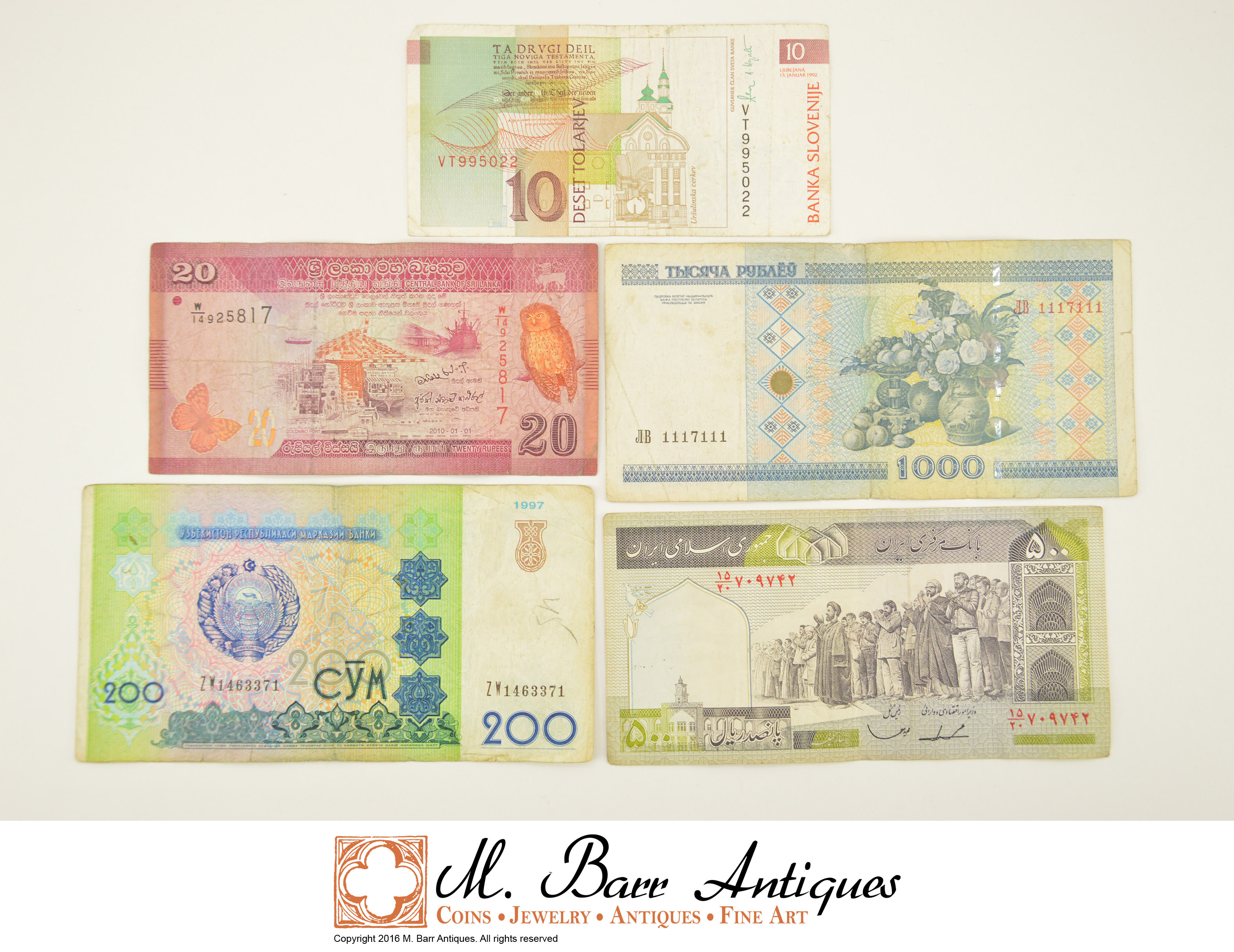 WORLD Currency - Collectible International Bank Notes | Property Room