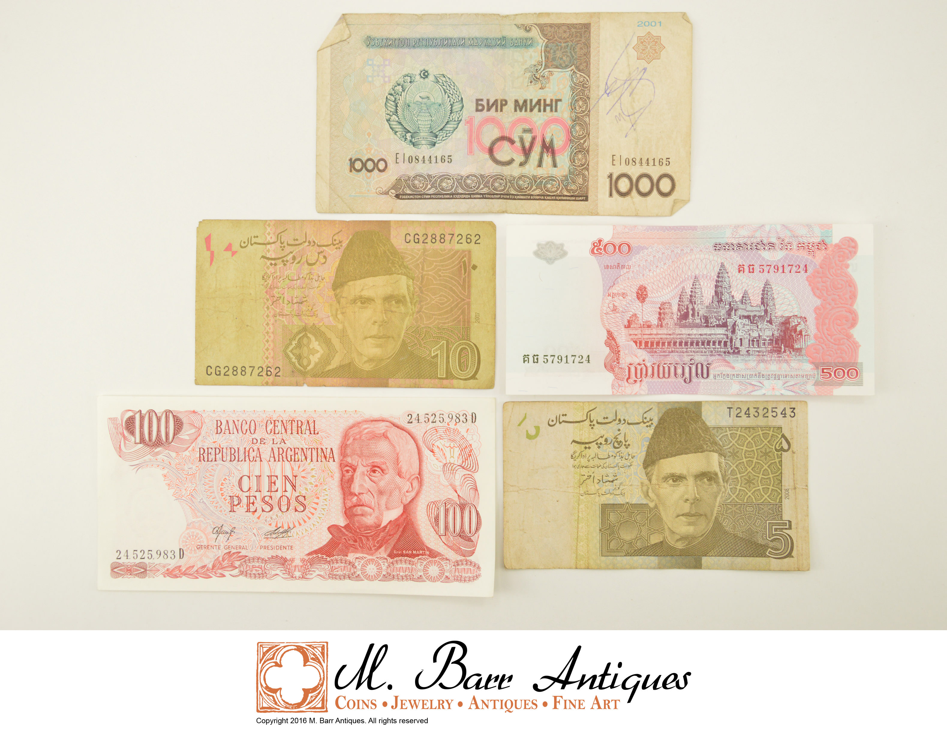 WORLD Currency - Collectible International Bank Notes | Property Room