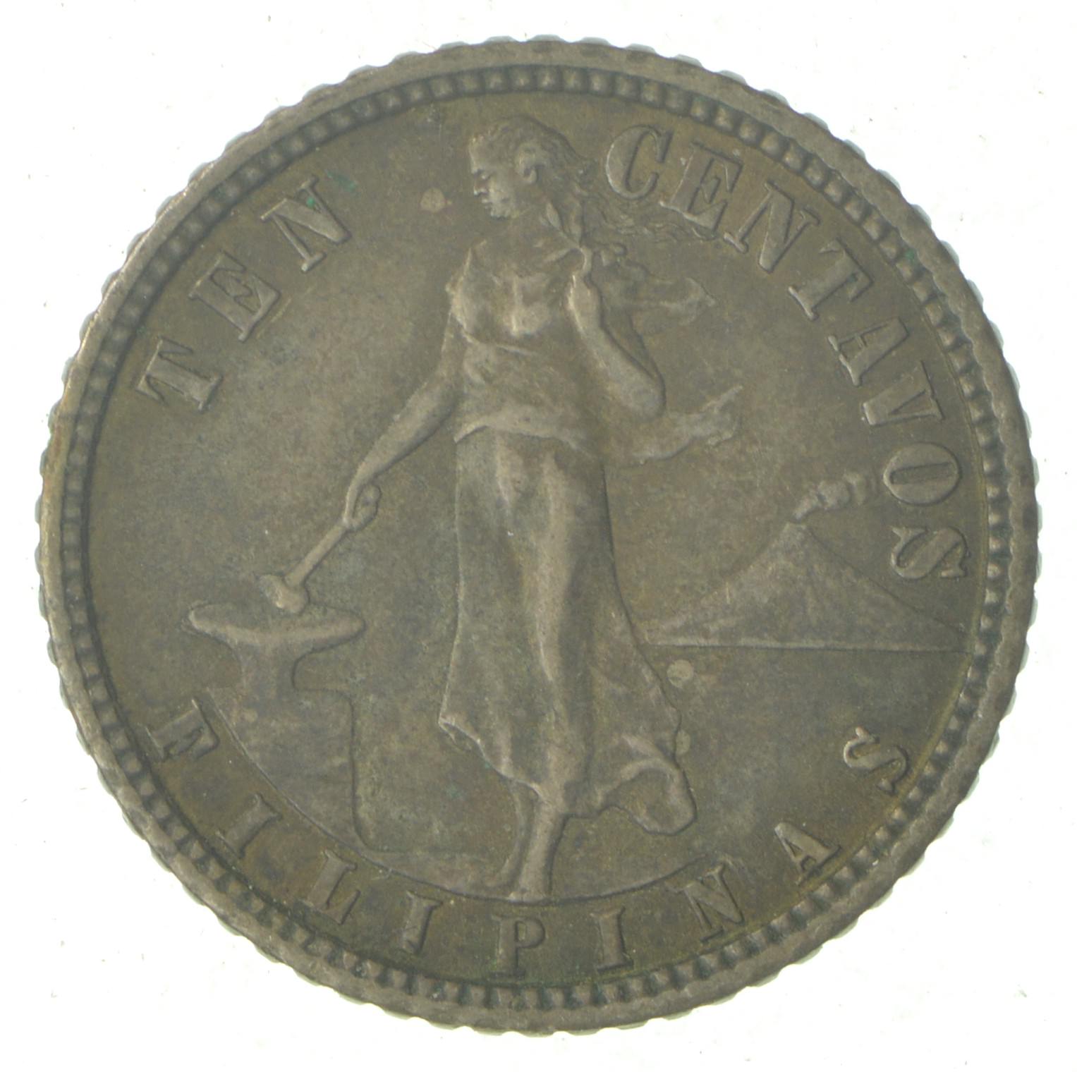 World Silver - 1908 Philippines 10 Centavos - Reduced S&H | Property Room