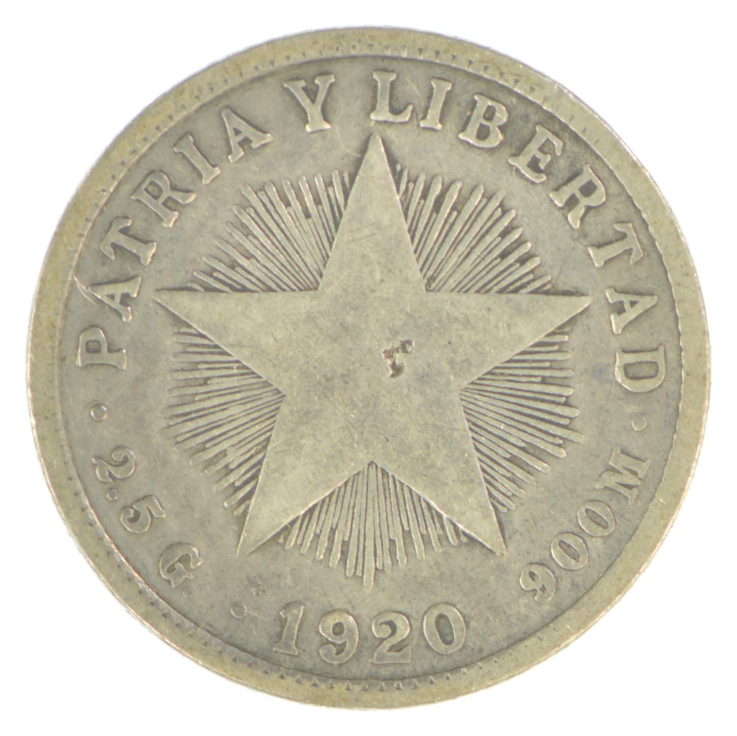World Silver - 1920 Cuba 10 Centavos | Property Room