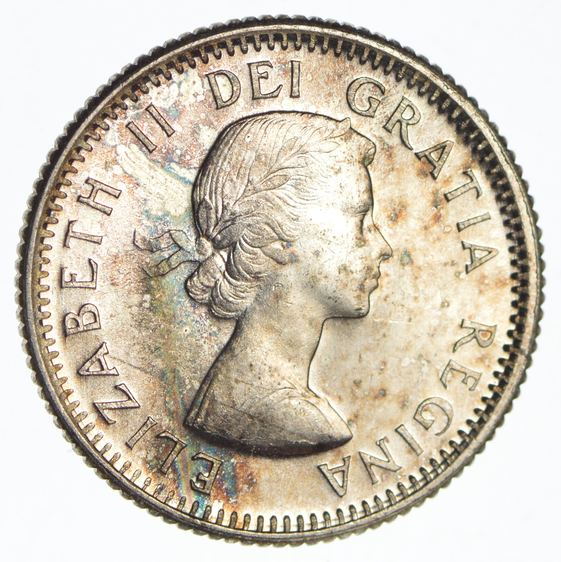 World Silver 1960 Canada 10 Cents Property Room