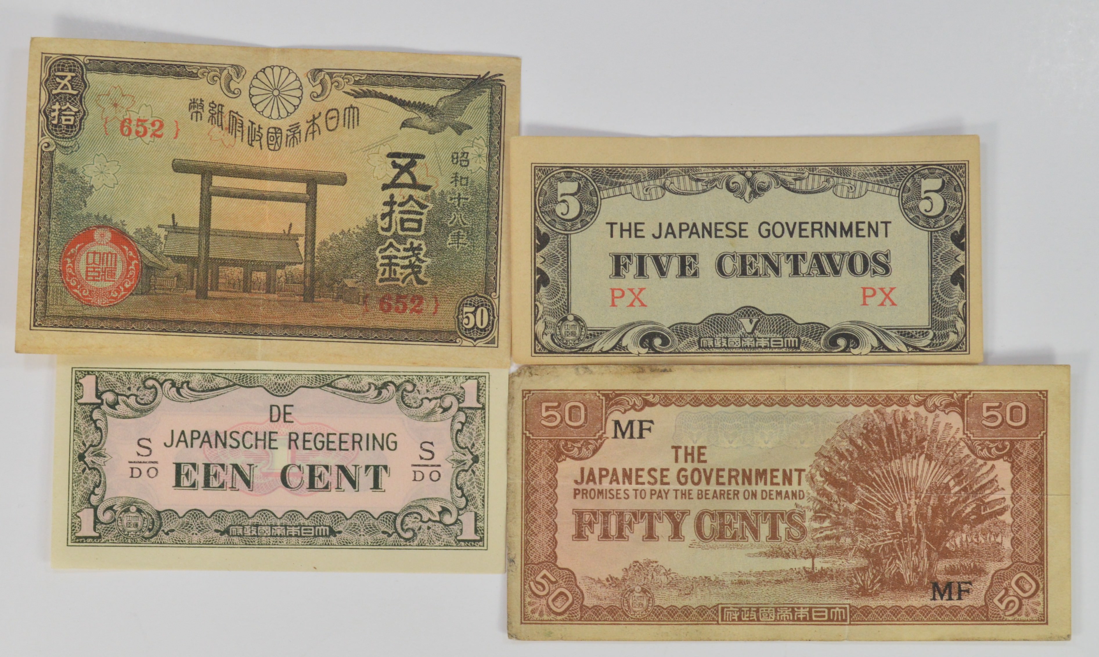 World War 2 Japanese Currency Collection - Historic Bank Notes ...