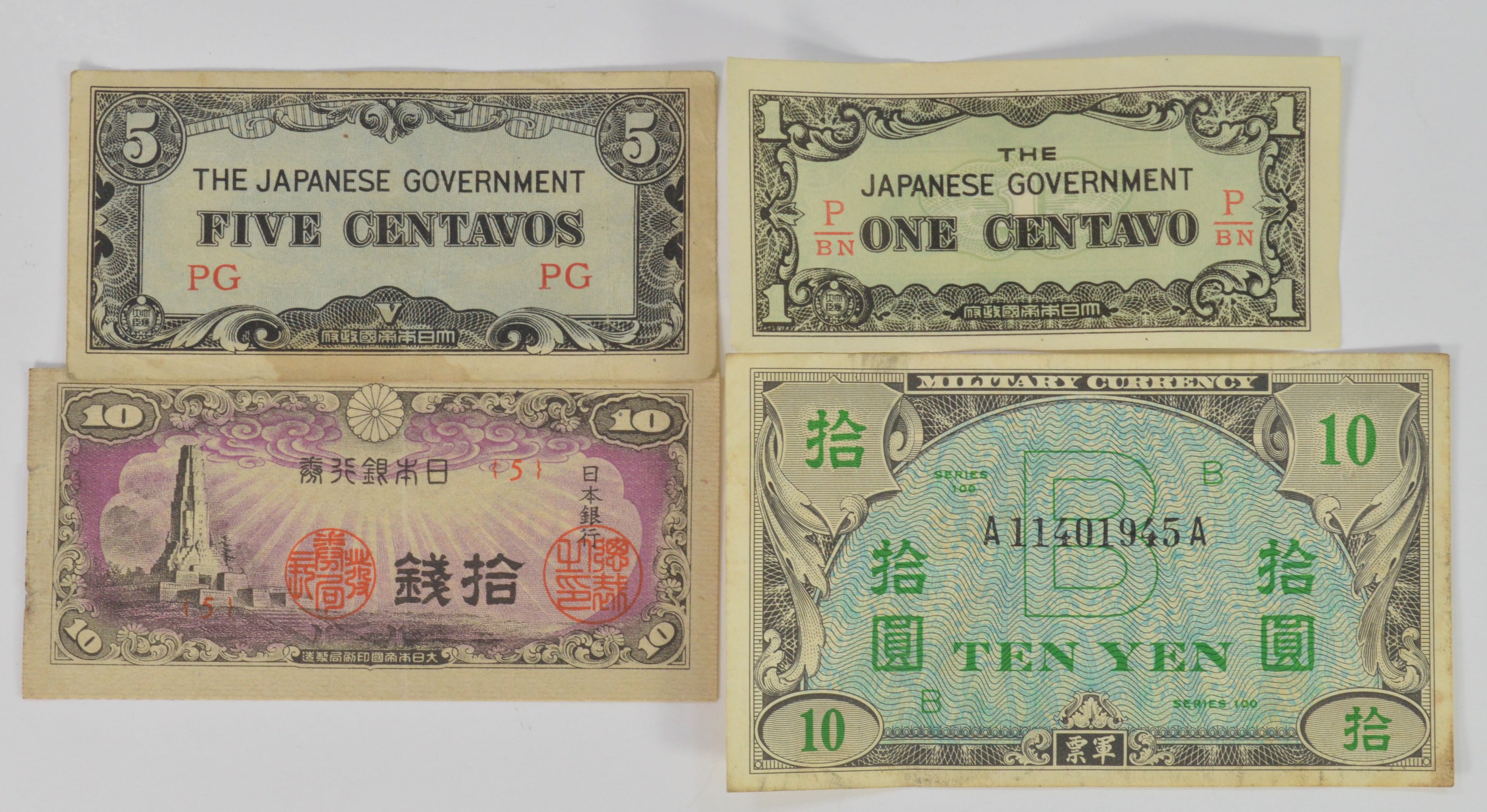 World War 2 Japanese Currency Collection - Historic Bank Notes ...