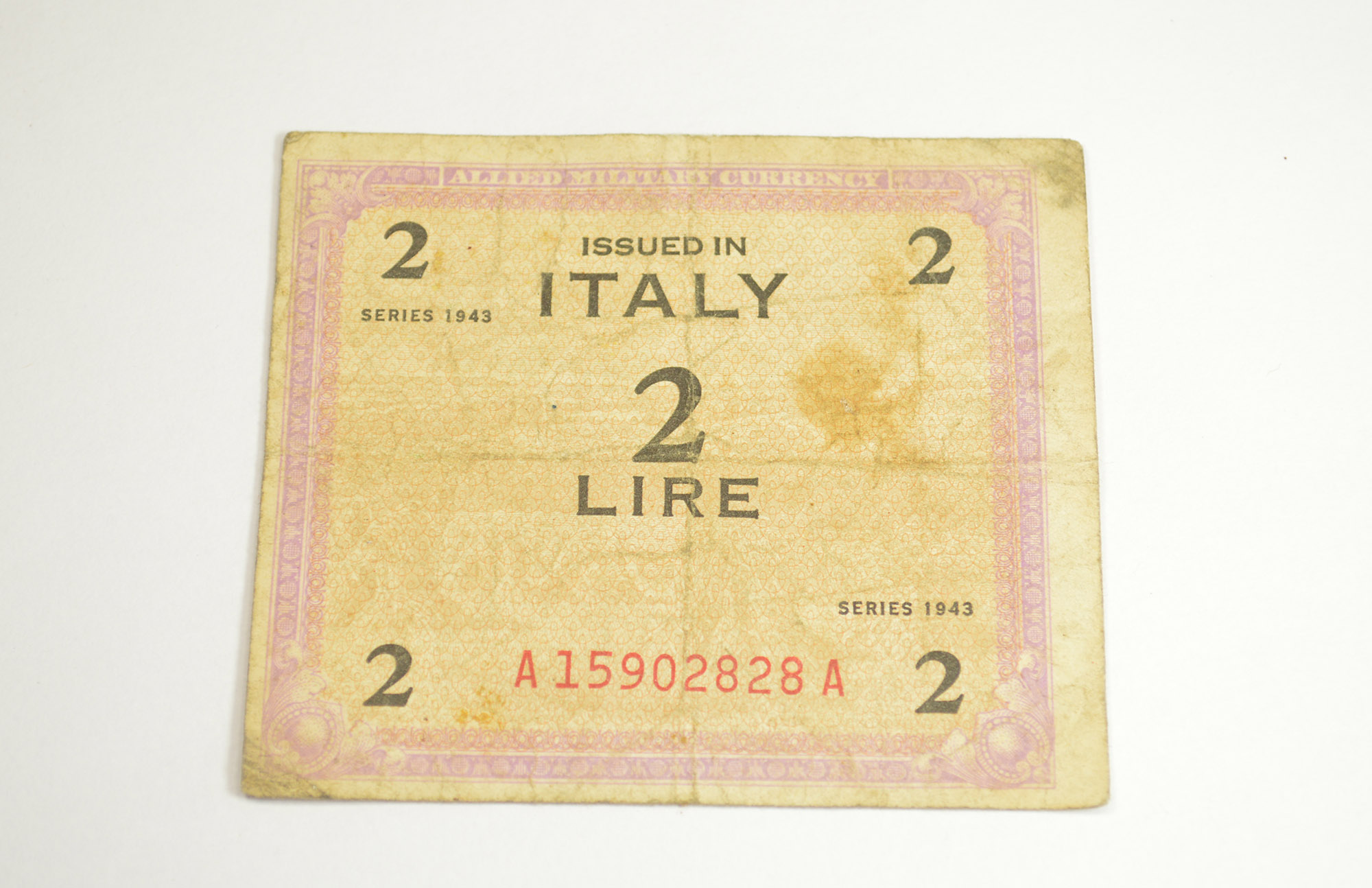 WWII Military Script - Allied Forces - Historic Note | Property Room