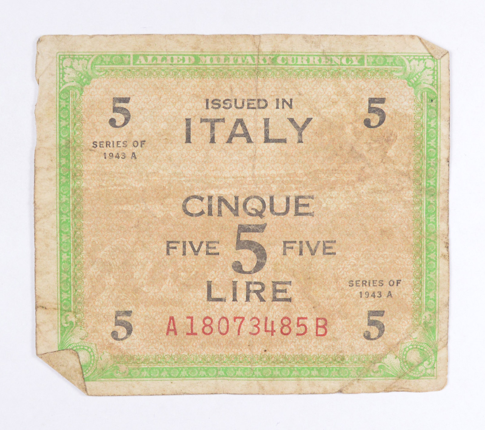 WWII Military Script - Allied Forces - Historic Note | Property Room