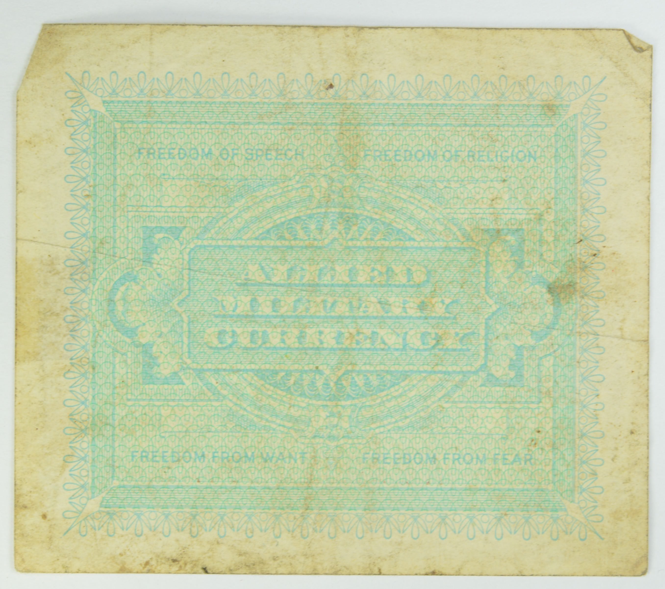 WWII Military Script - Allied Forces - Historic Note | Property Room