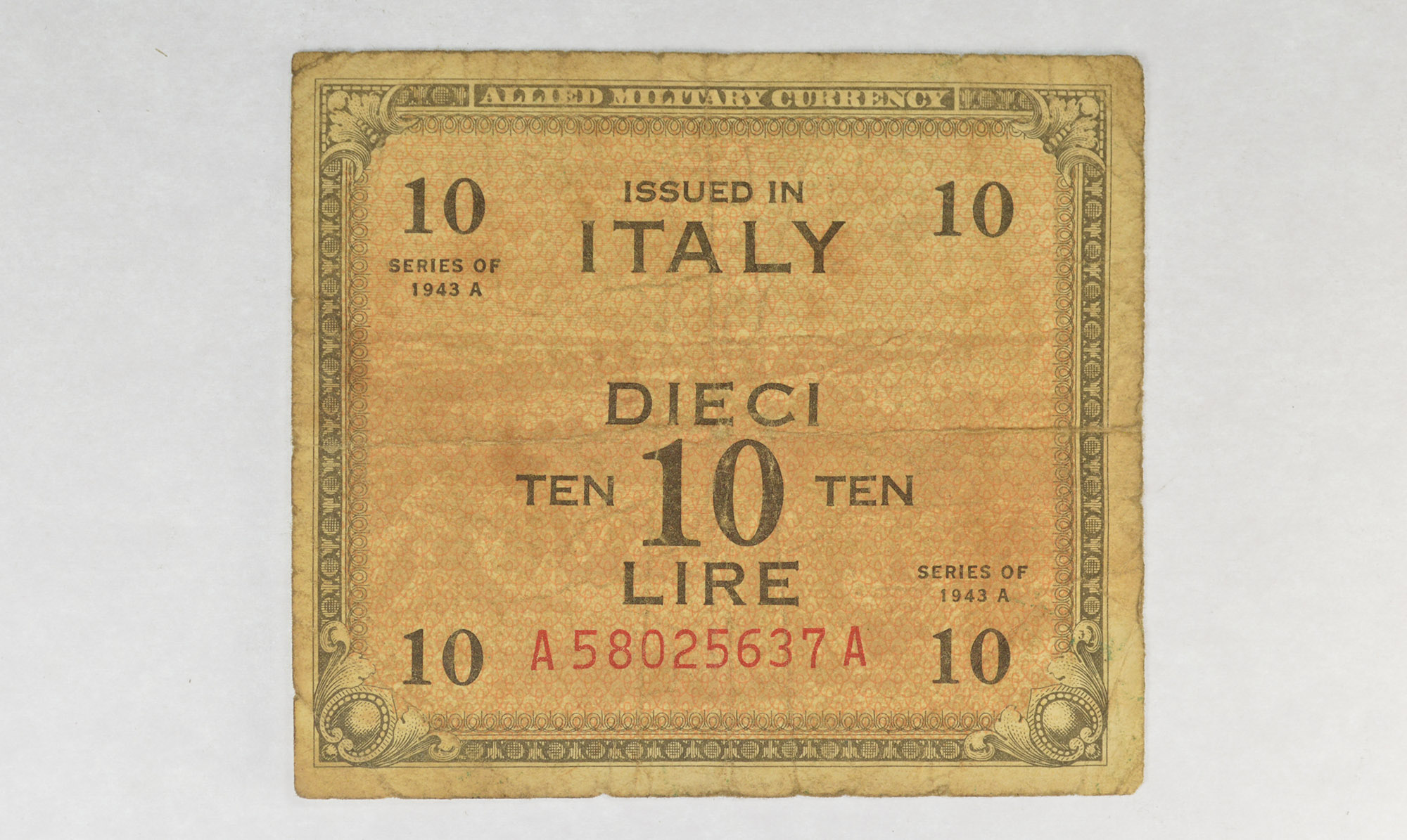 WWII Military Script - Allied Forces - Historic Note | Property Room