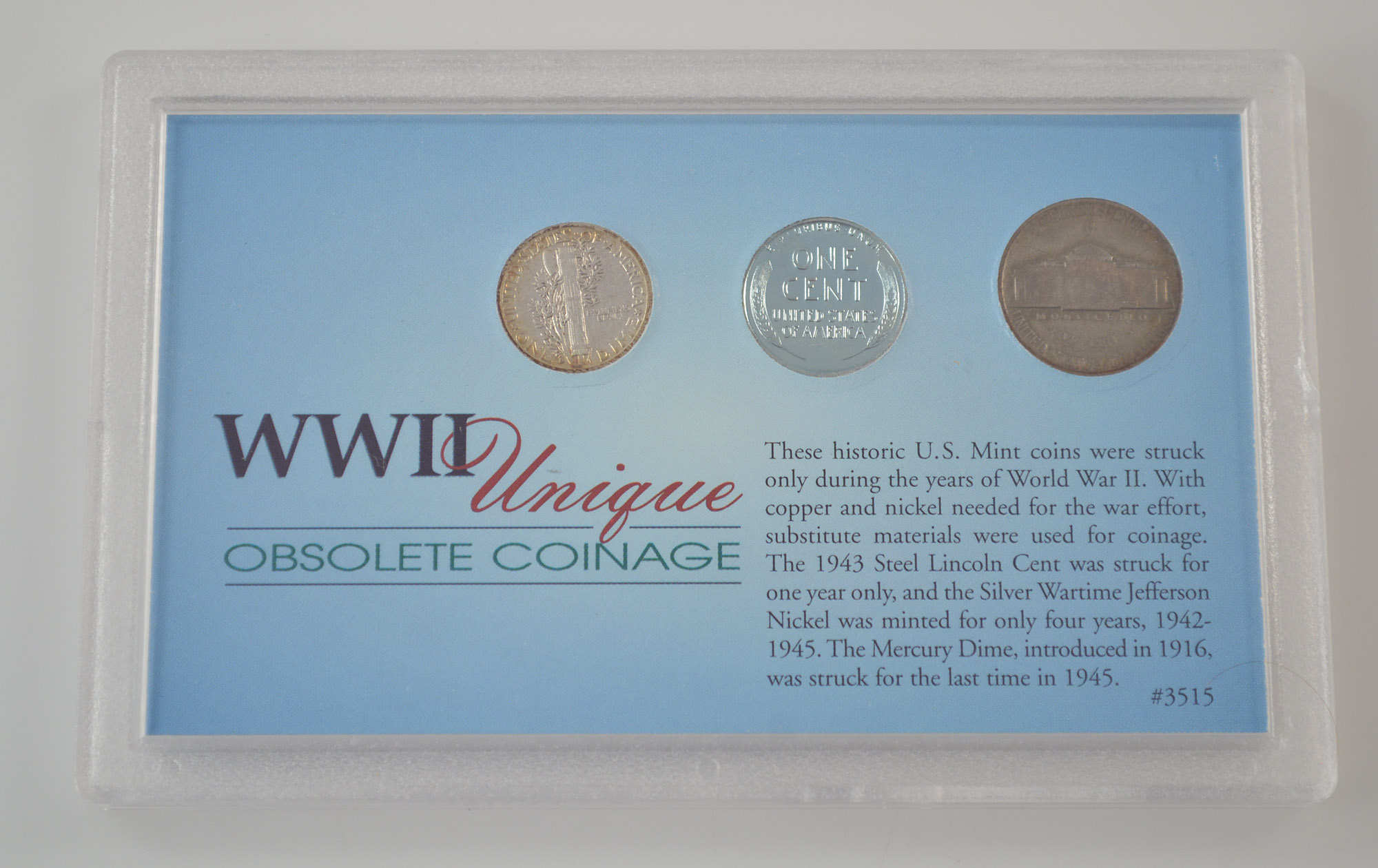 WWII Unique Obsolete Coinage Fancy Packaging Coin Set Collection ...