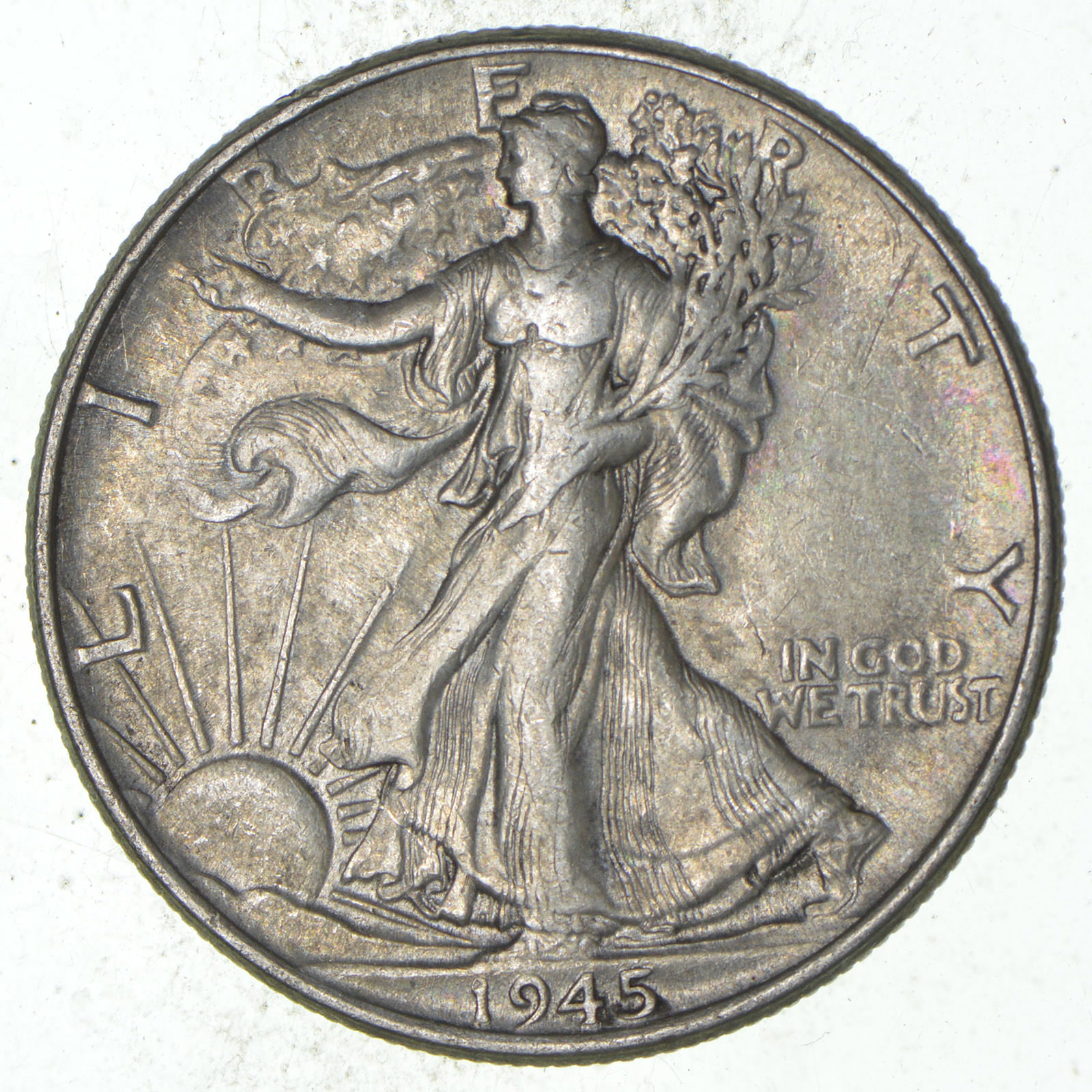 XF+ 1945 Walking Liberty 90% Silver US Half Dollar - NICE COIN ...