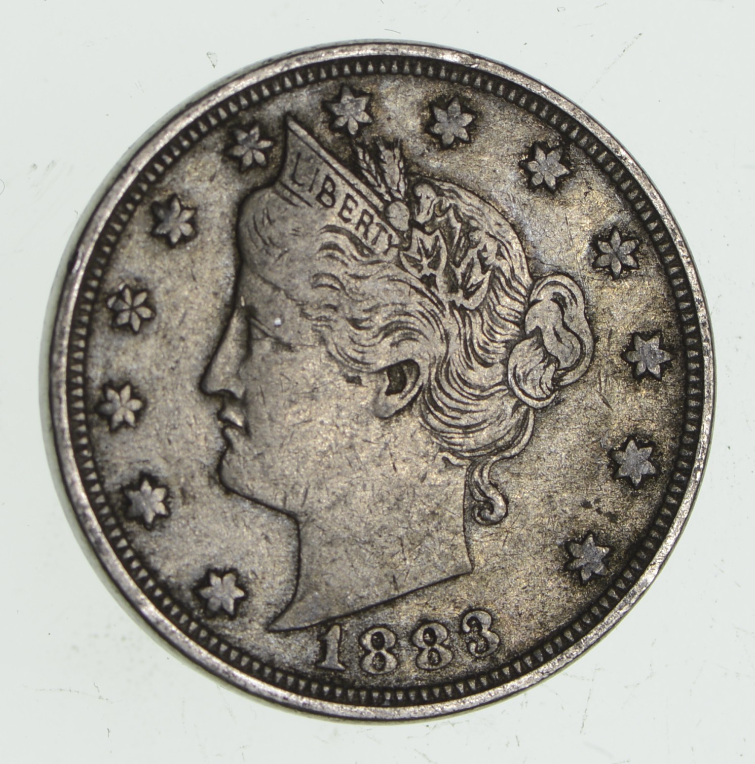 XF+ **Rare** 1883 'NO Cent' Liberty V Nickel - Tough - First Year Issue ...