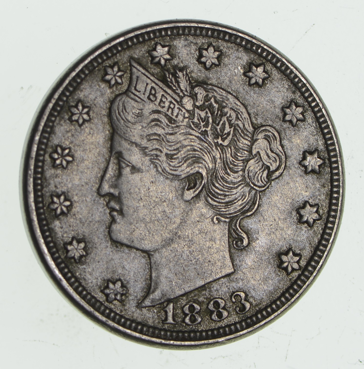 XF+ **Rare** 1883 'NO Cent' Liberty V Nickel - Tough - First Year Issue ...