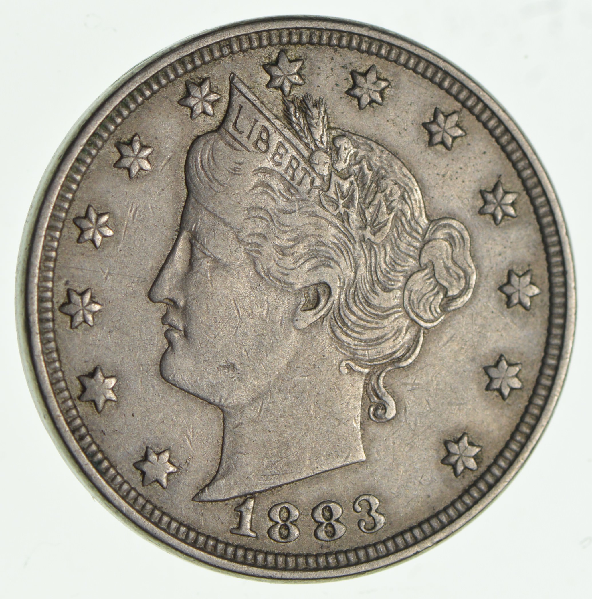 XF+ **Rare** 1883 'NO Cent' Liberty V Nickel - Tough - First Year Issue ...