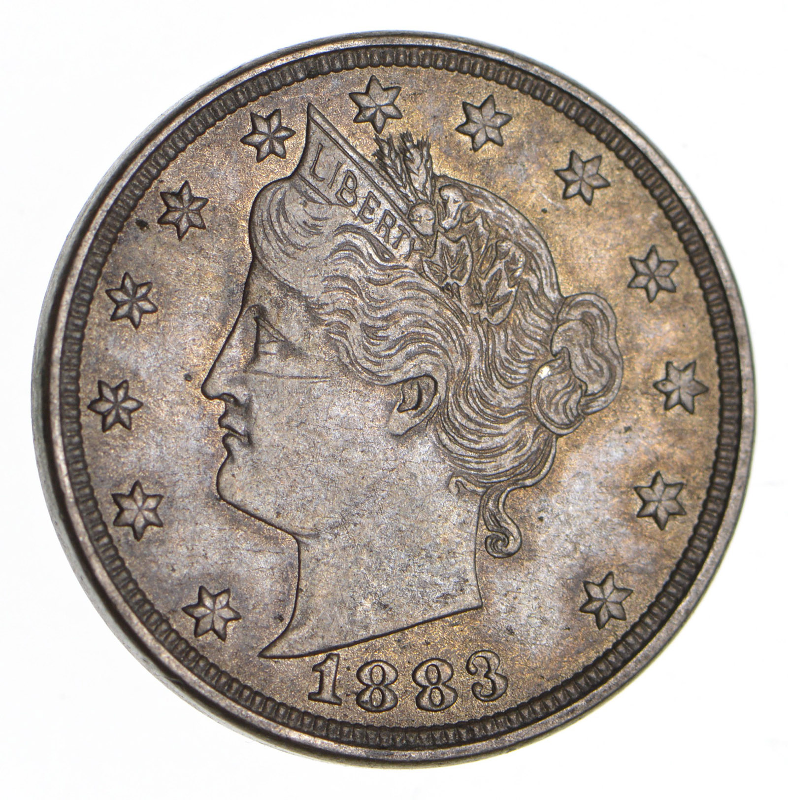 XF+ **Rare** 1883 'NO Cent' Liberty V Nickel - Tough - First Year Issue ...