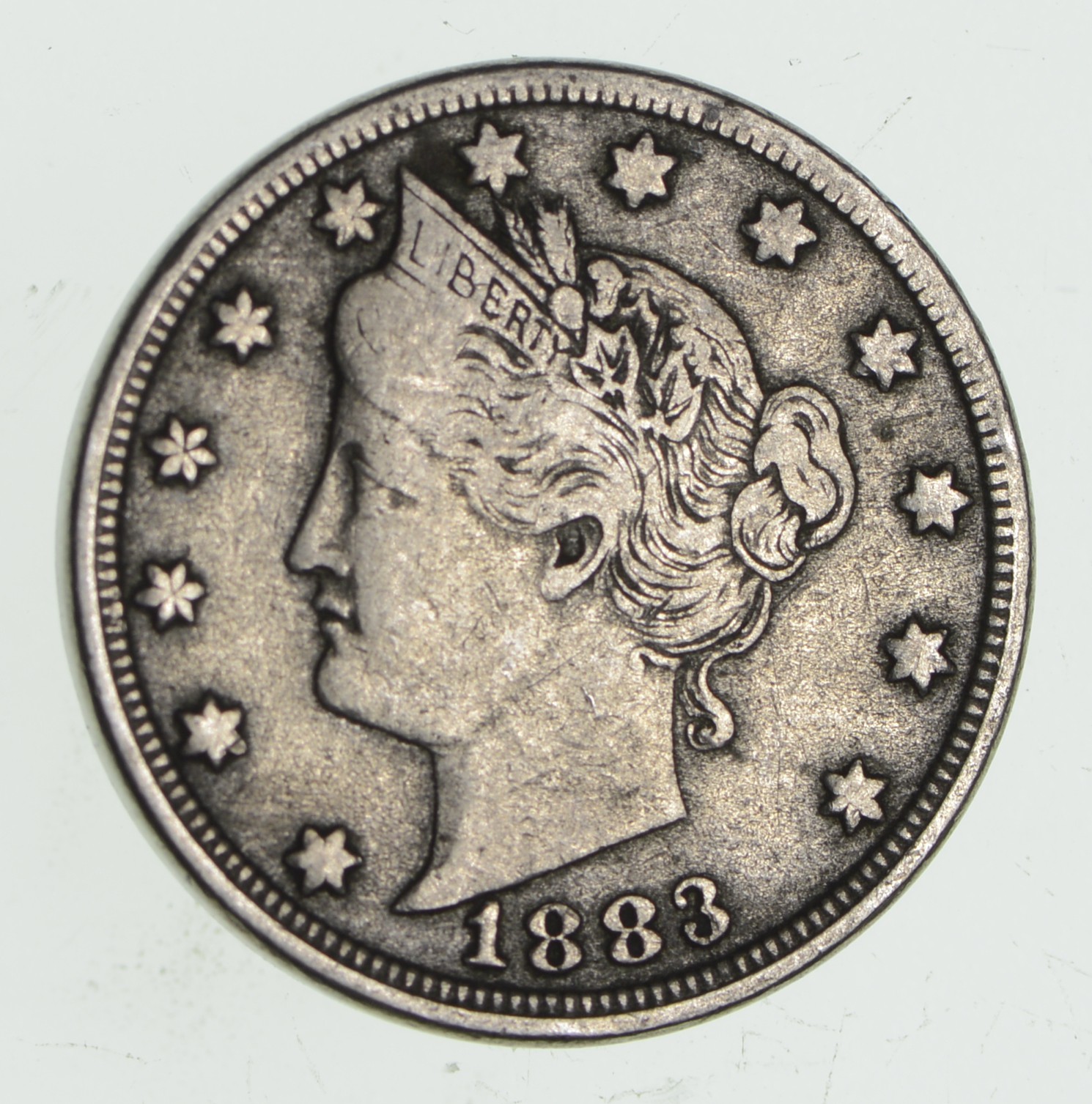 XF+ **Rare** 1883 'NO Cent' Liberty V Nickel - Tough - First Year Issue ...
