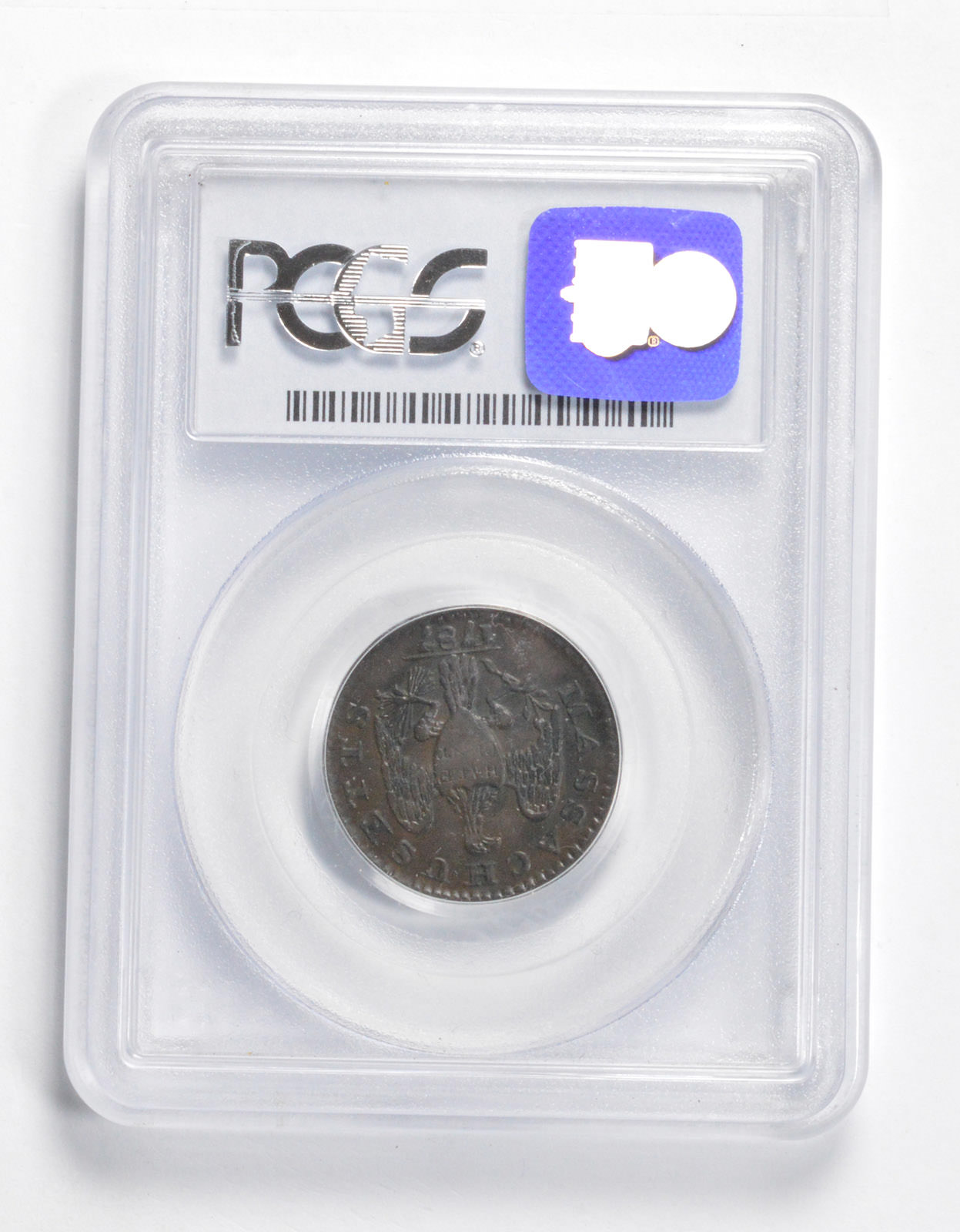 XF45 1787 Post-Colonial Massachusetts Half Cent - PCGS Graded ...