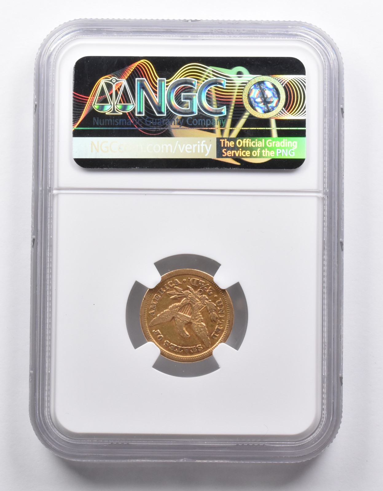 XF45 1854-O $2.50 Liberty Head Gold Quarter Eagle NGC | Property Room
