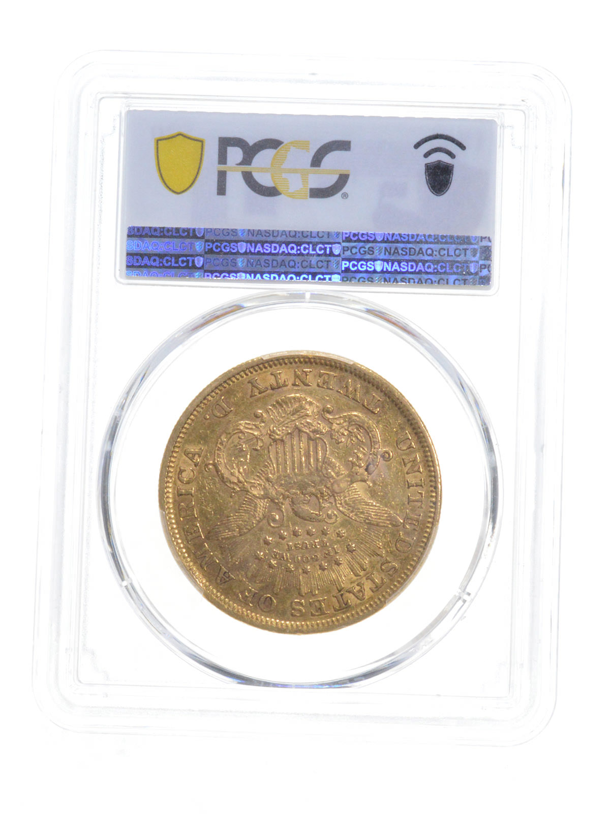 XF45 1866 $20 Liberty Head Gold Double Eagle - Motto - Graded PCGS | Property Room