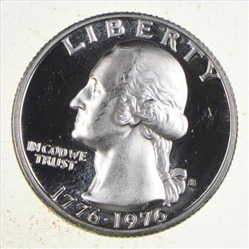 1776-1976 Washington Silver Bicentennial Quarter - 40% Silver - San ...
