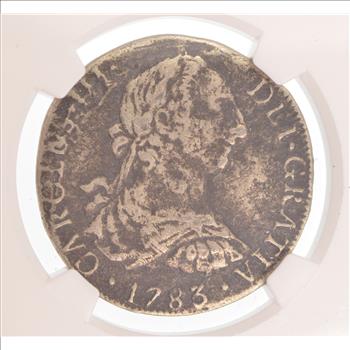 1783 MO FF Mexico Genuine Shipwreck "El Cazador" 8 Reales Silver Coin ...