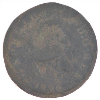 1806 Great Britain 1/2 Penny - Reduced S&H | Property Room