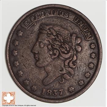 1837 Liberty / Millions For Defence Not One Cent For Tribute Hard Times ...