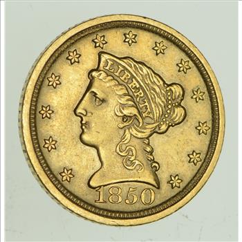 1850-D $2.50 Liberty Head Gold Quarter Eagle | Property Room