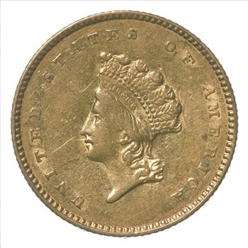 1854 $1 Indian Princess Head Gold Dollar Piece Type 2 | Property Room