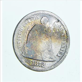 1872 Seated Liberty Half Dime - Jacobs Coin Collection | Property Room