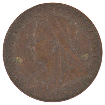 1898 Great Britain Farthing Queen Victoria | Property Room