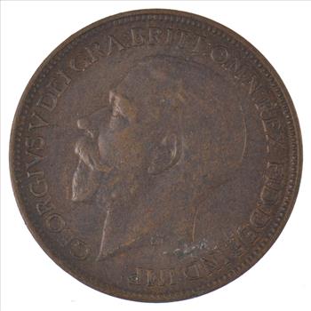 1917 Great Britain Farthing King George V | Property Room