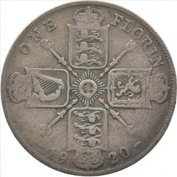 1920 Great Britain 1 Florin Estate Coin Collection | Property Room