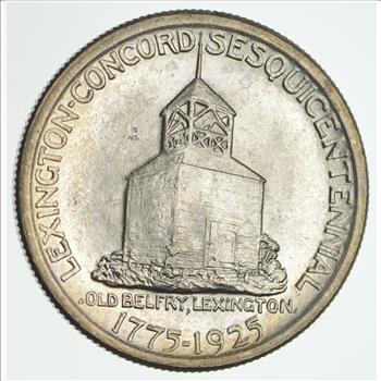 1925 Lexington-Concord Sesquicentennial Commemorative Half Dollar - Unc ...