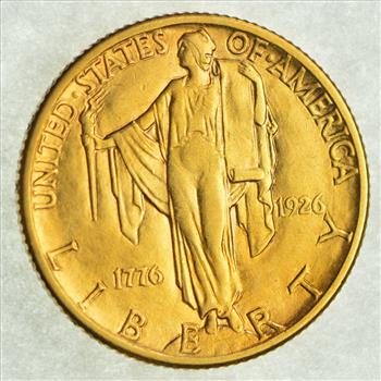 1926 $2.50 Sesquicentennial Of American Independence Gold Coin - 4.1 ...
