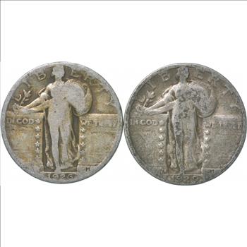 1926-S 1929-S Lot Silver Standing Liberty Quarter Collection | Property ...