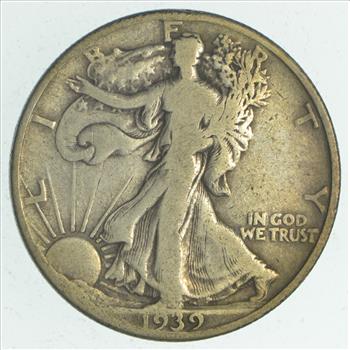 1939 Walking Liberty 90% Silver US Half Dollar | Property Room