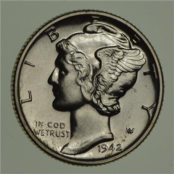 1942 Mercury Dime - Proof - Circulated | Property Room