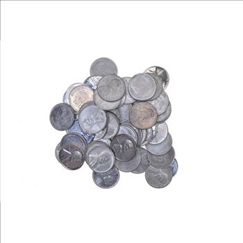 1943 STEEL Cent - WWII - 50 Coins - Entire Roll Collection Lot ...