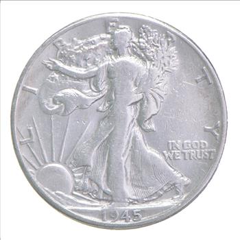 1945-D Walking Liberty 90% Silver US Half Dollar | Property Room