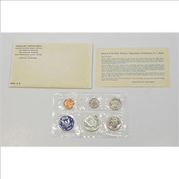 1965 U.S. Mint Silver Special Mint Set - 5 Proof-like Coins - 40% Proof ...