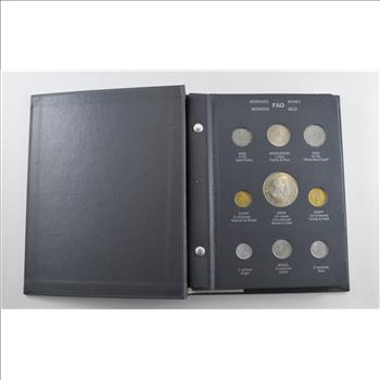 1975 FAO Coin & Stamp Collection Grey Album - 38 World Coins ...