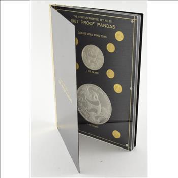 1987 The Stanton Prestige Set No. 15 Proof Pandas - 12 Coin Gold ...