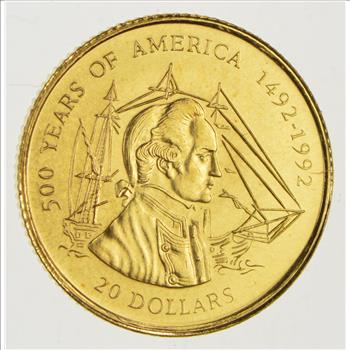 1995 Cook Islands Gold $20.00 - 1.1 Grams | Property Room