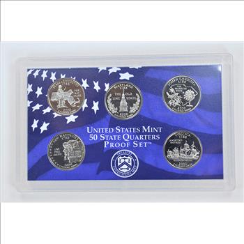 2000-S 5 Coin State Quarter Proof Set | Property Room