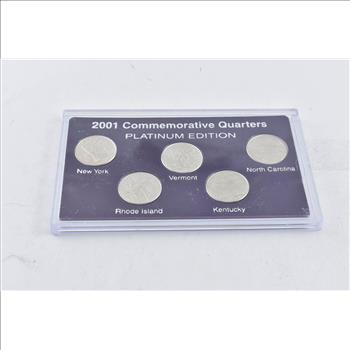 2001 Commemorative Quarters Platinum EditionMint Edition*In Original ...